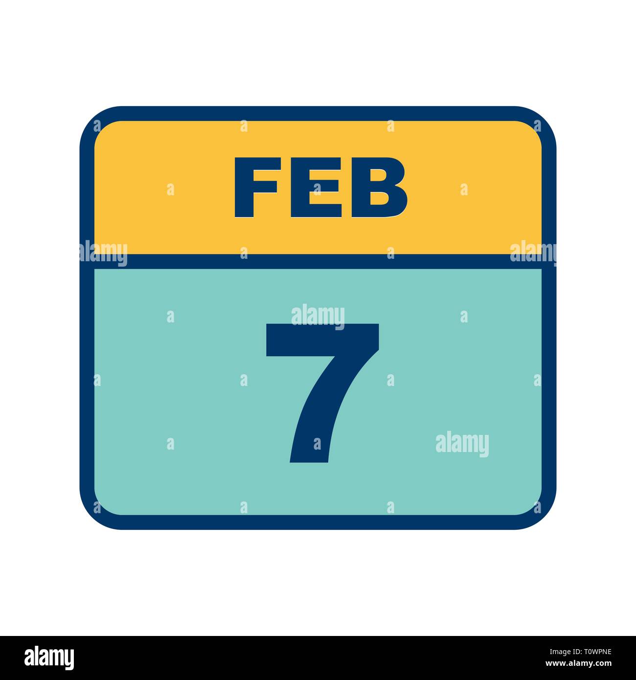 03 february icon Cut Out Stock Images & Pictures - Alamy