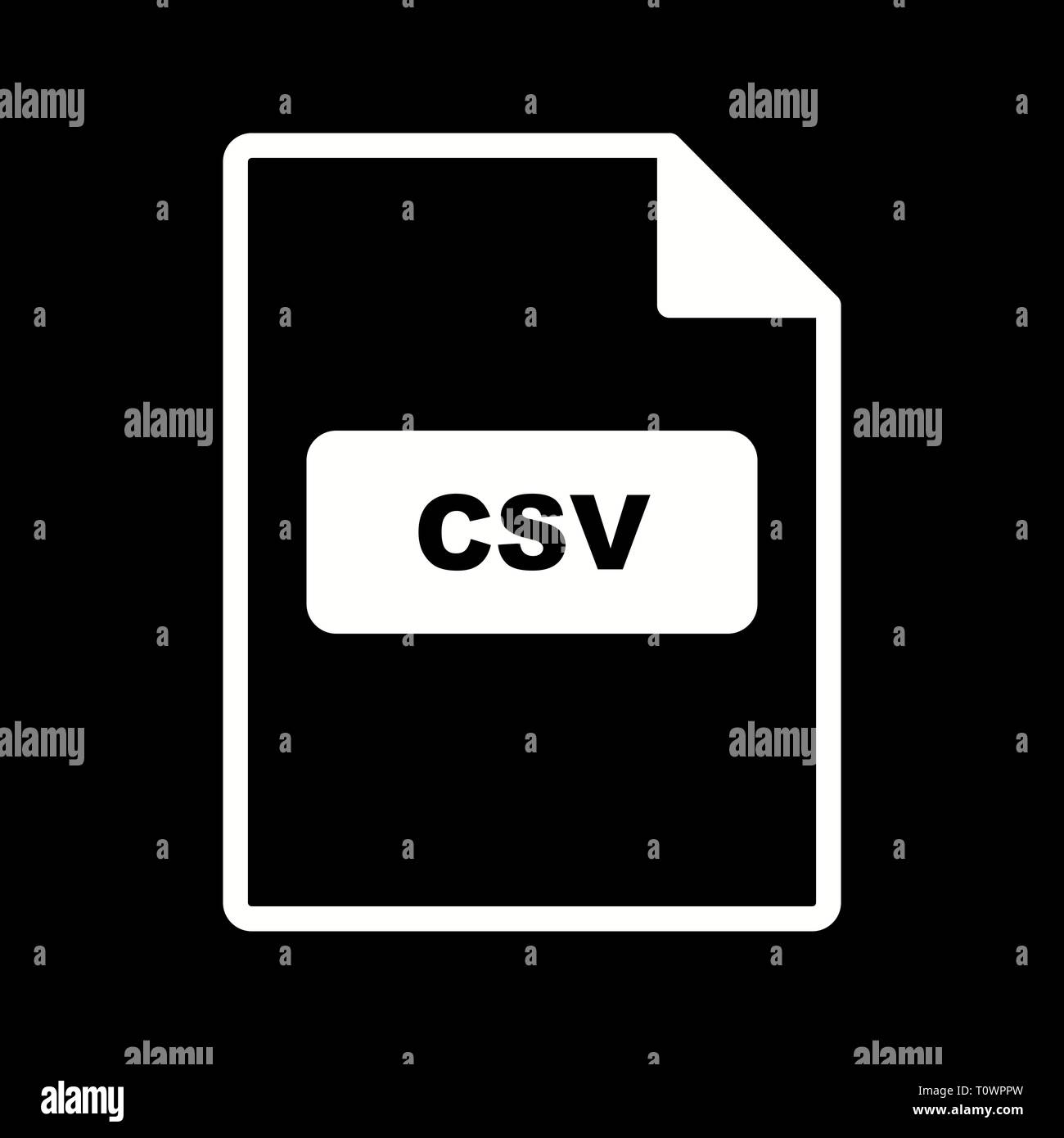 Csv icon hi-res stock photography and images - Alamy