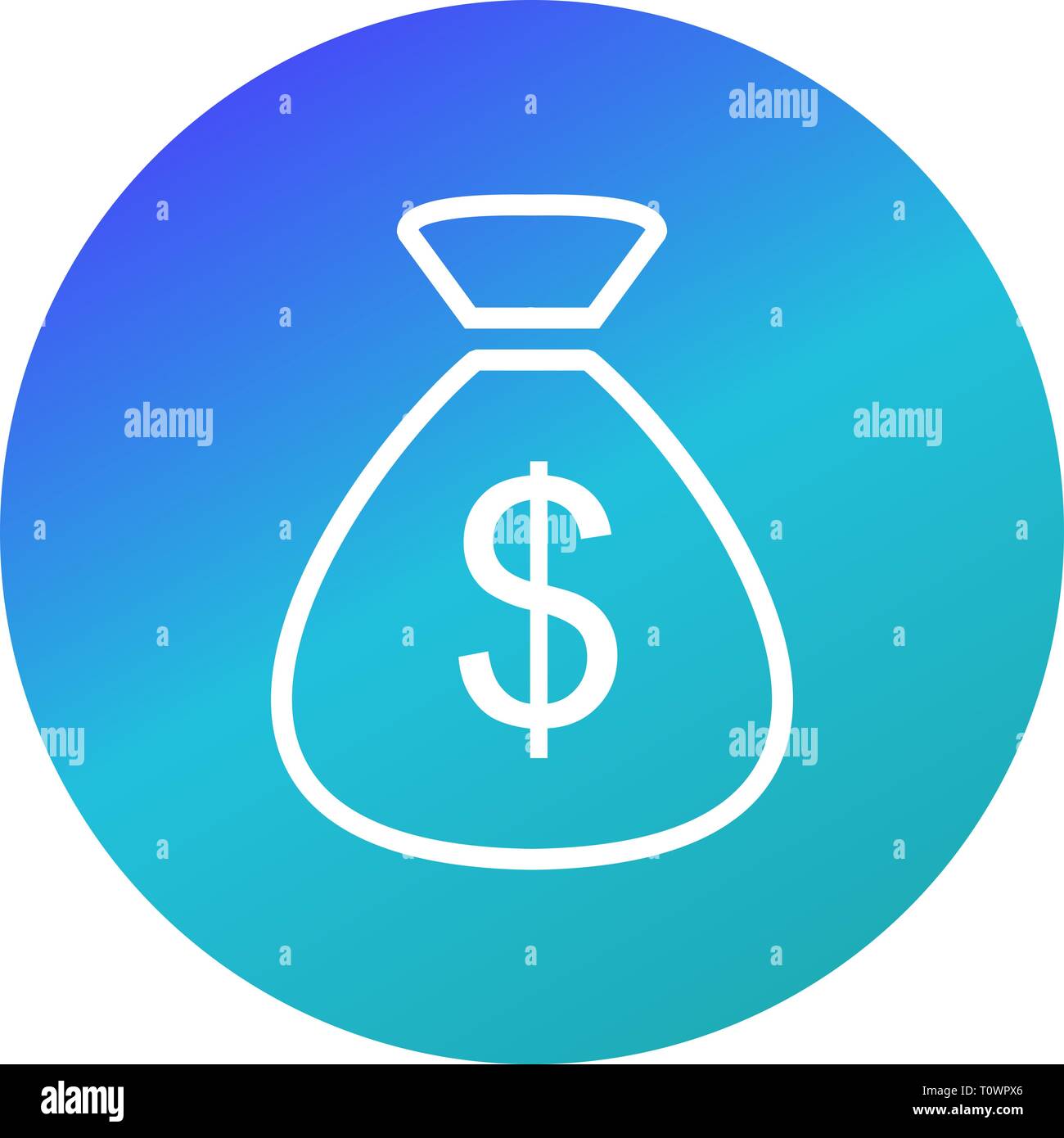 Illustration Sack Icon Stock Photo - Alamy
