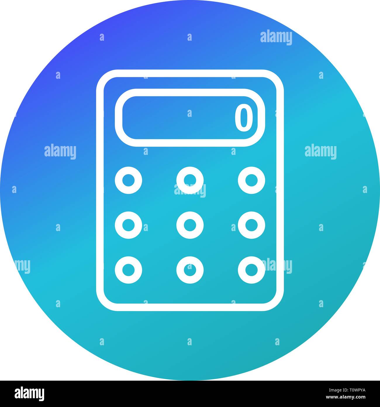 Calculator icon glyph hi-res stock photography and images - Alamy
