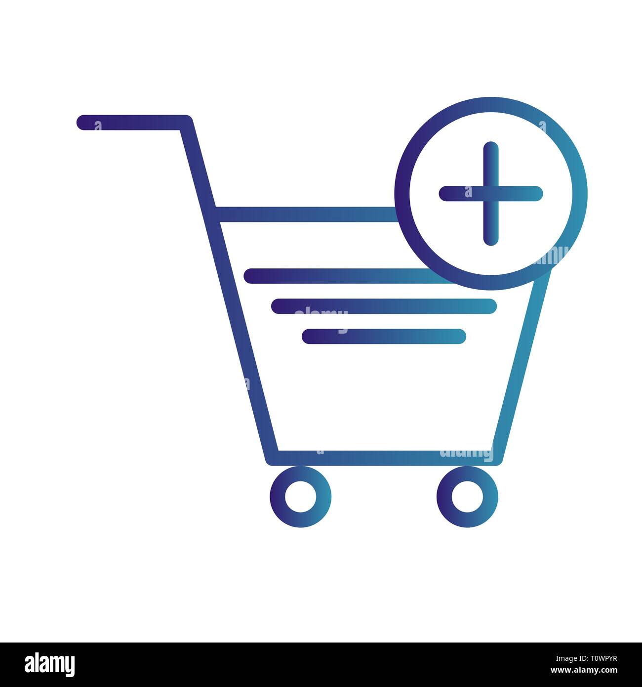 Illustration Add to Cart Vector Icon Stock Photo - Alamy