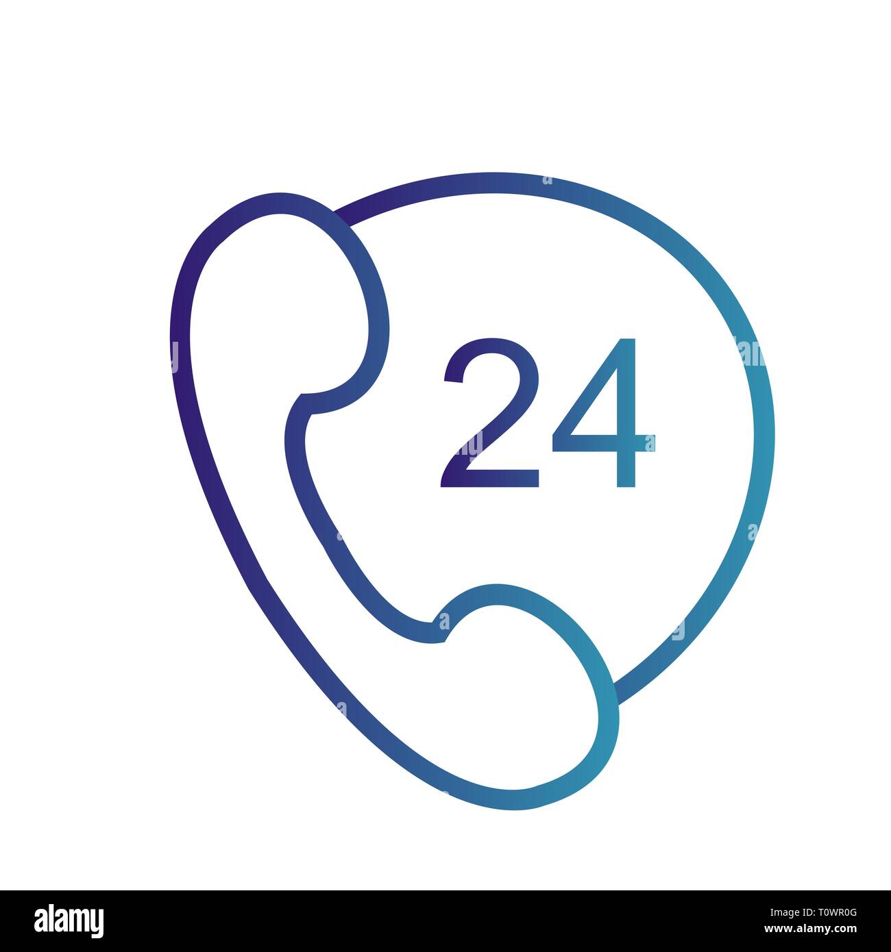 Illustration Phone Services Icon Stock Photo - Alamy