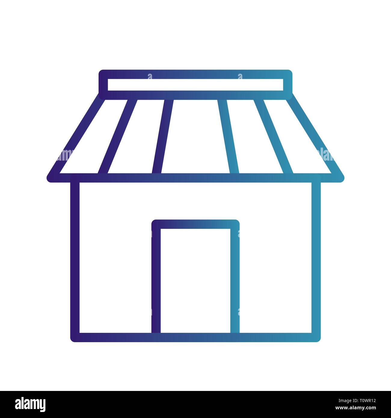 Illustration Shop Icon Stock Photo - Alamy