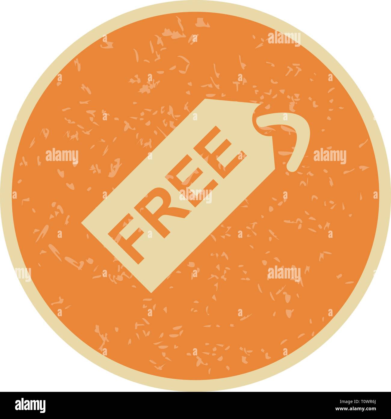 Illustration Free Tag Icon Stock Photo - Alamy