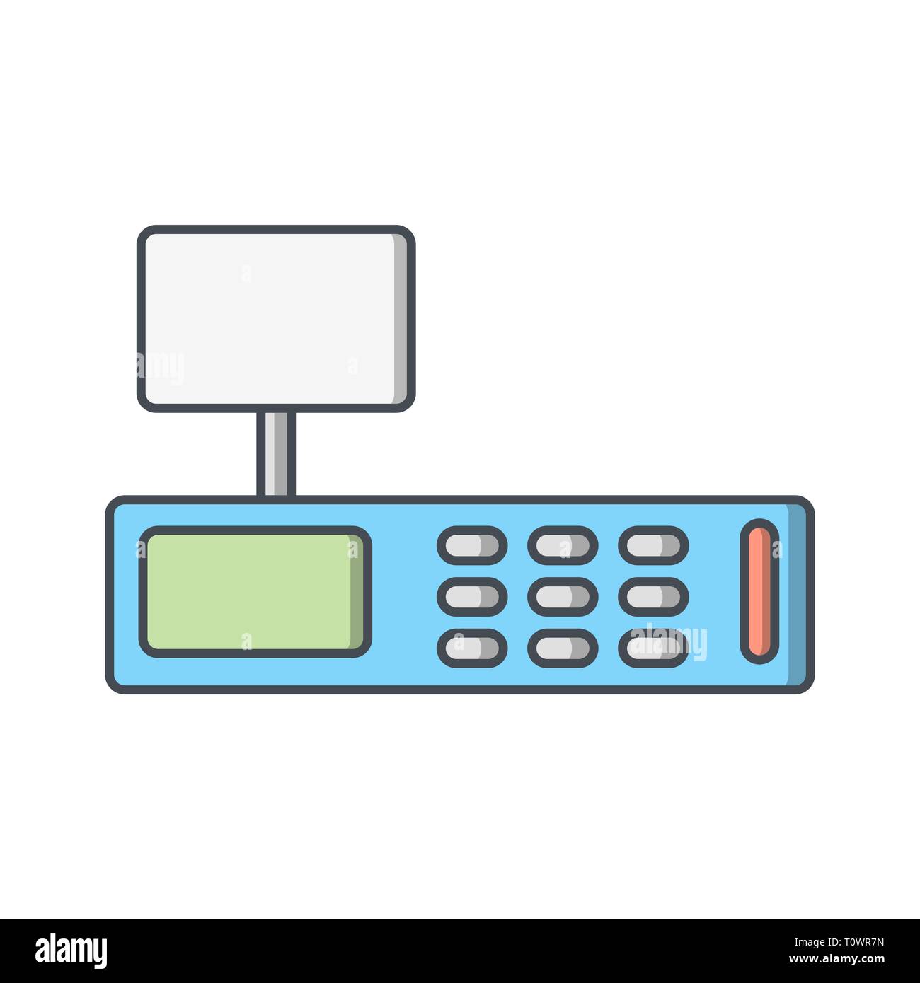 Illustration Cash Counter Icon Stock Photo - Alamy