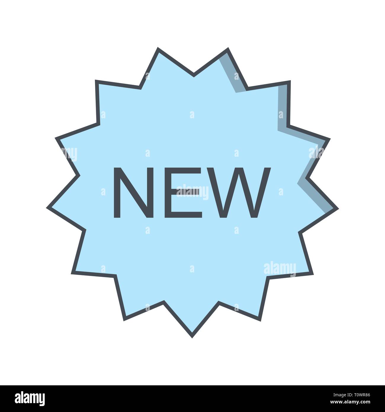 Illustration New Icon Stock Photo - Alamy