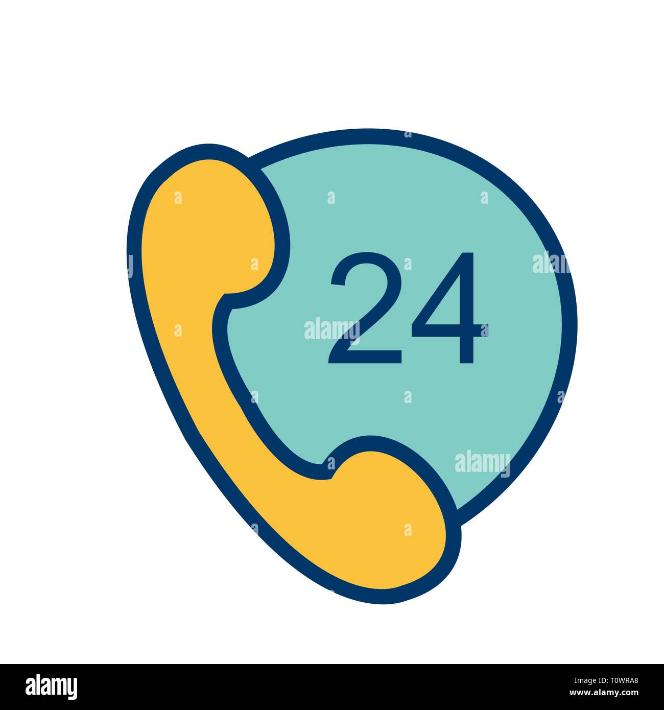 Illustration Phone Services Icon Stock Photo - Alamy