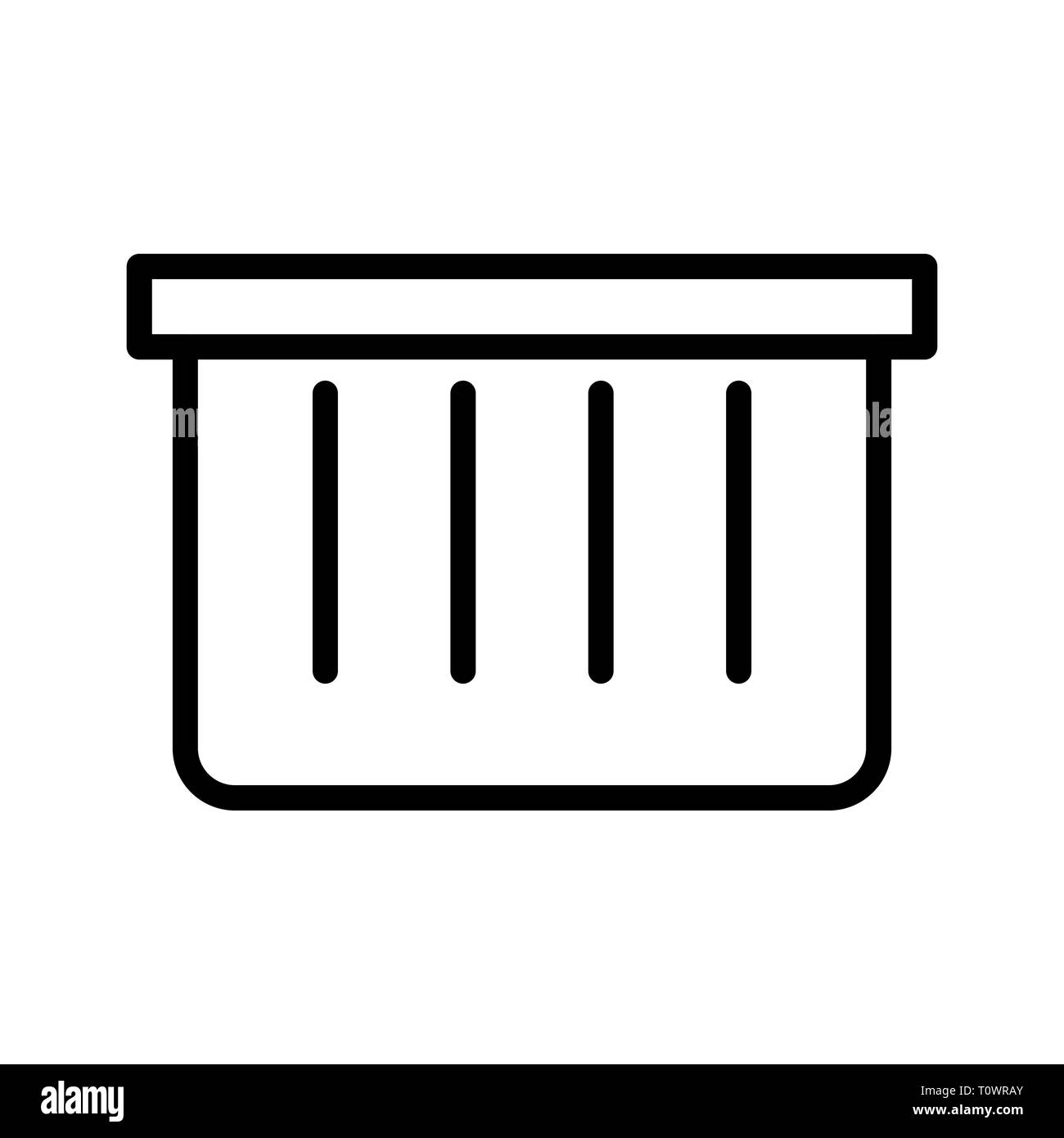 Illustration Basket Icon Stock Photo - Alamy