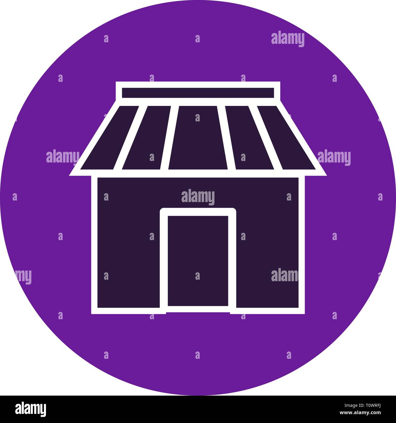 Illustration Shop Icon Stock Photo - Alamy