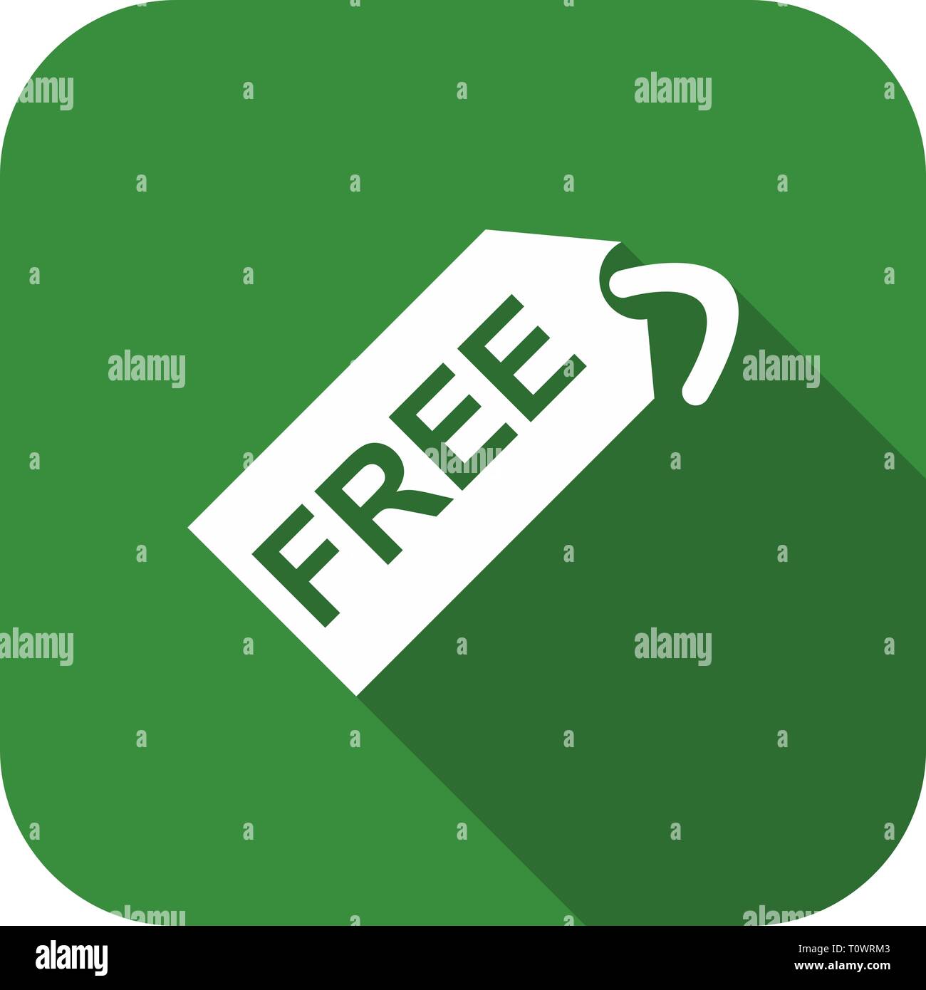 Illustration Free Tag Icon Stock Photo - Alamy