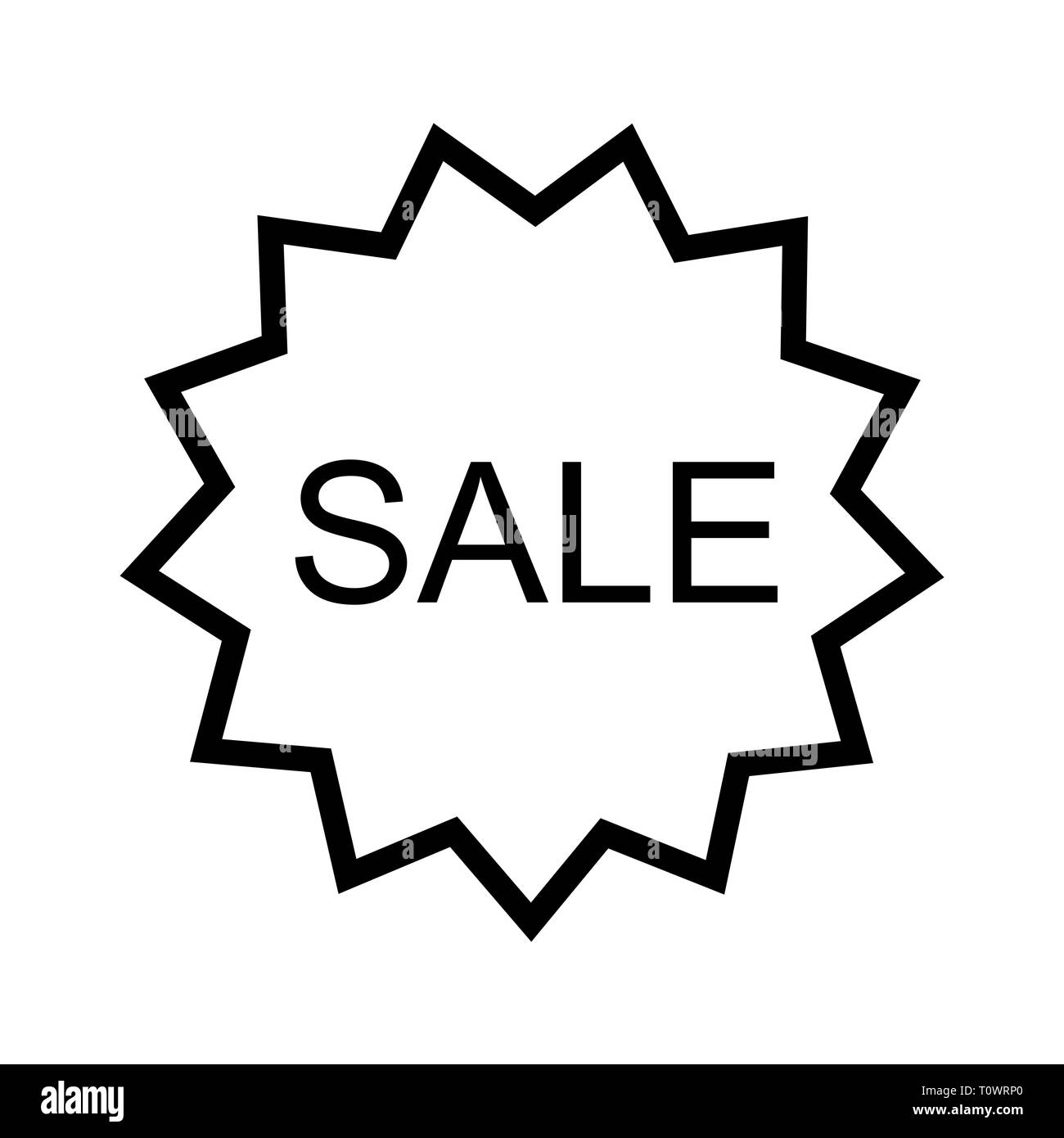 Illustration Sale Icon Stock Photo - Alamy
