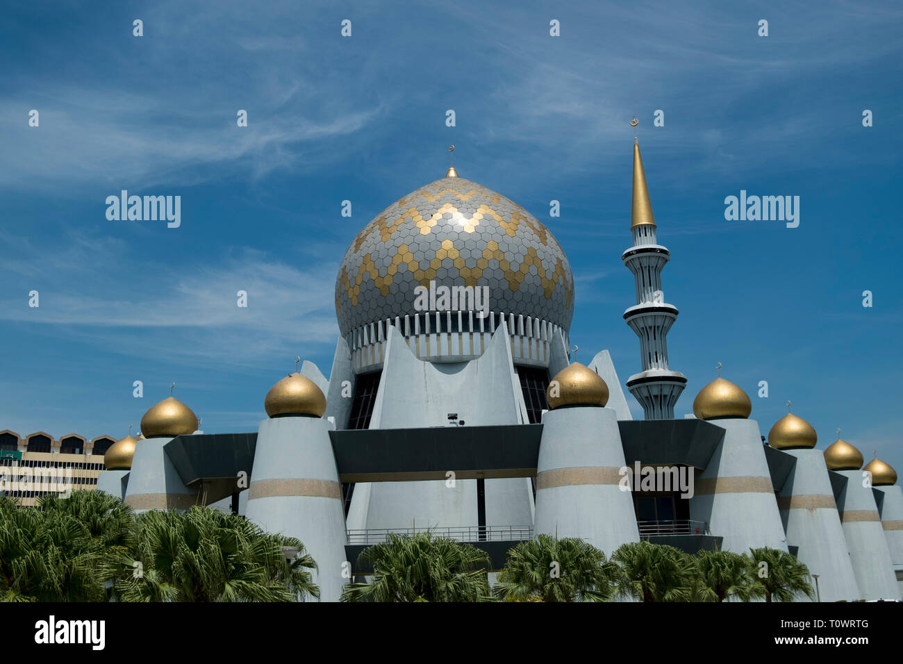The Sabah State Mosque in Kota Kinabalu, Sabah, Borneo, Malaysia Stock ...