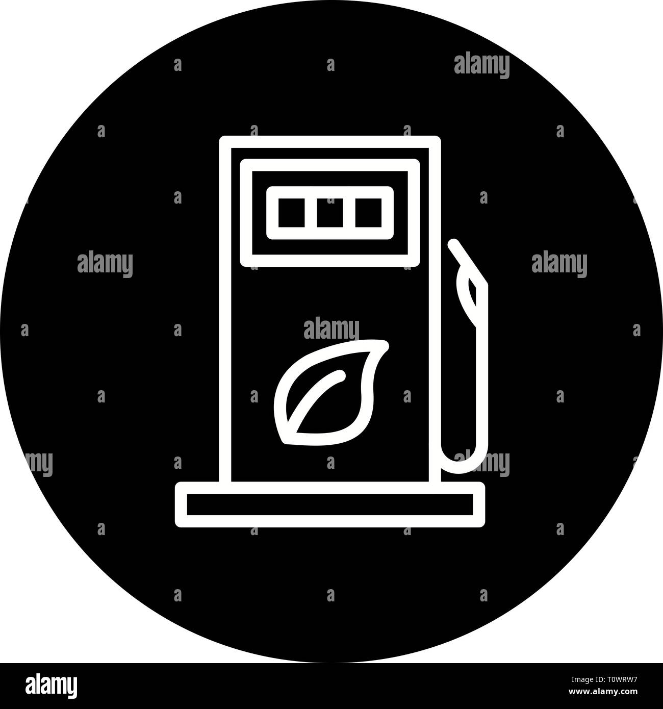 Illustration Gas Icon Stock Photo - Alamy