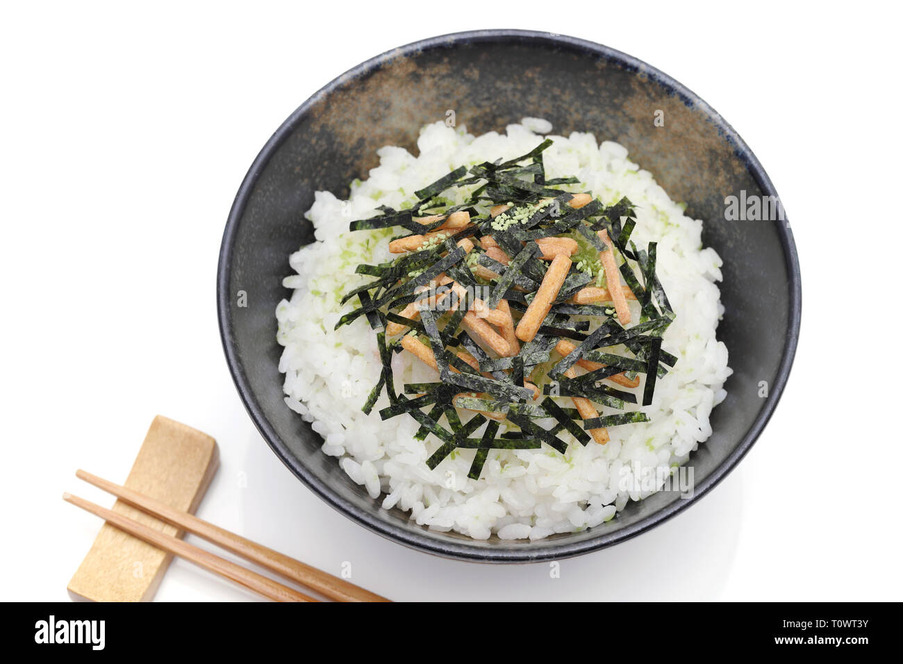Ochazuke - Japanese cuisine, chazuke with nori and snack Stock Photo ...