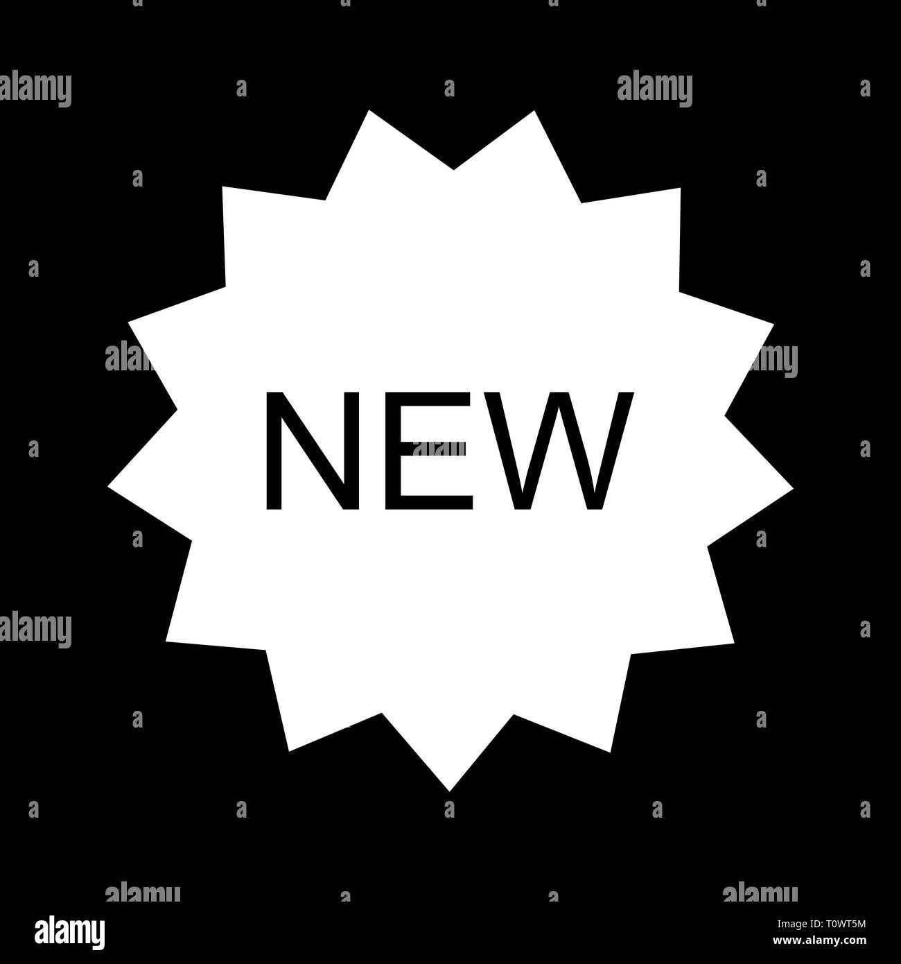 Illustration New Icon Stock Photo - Alamy