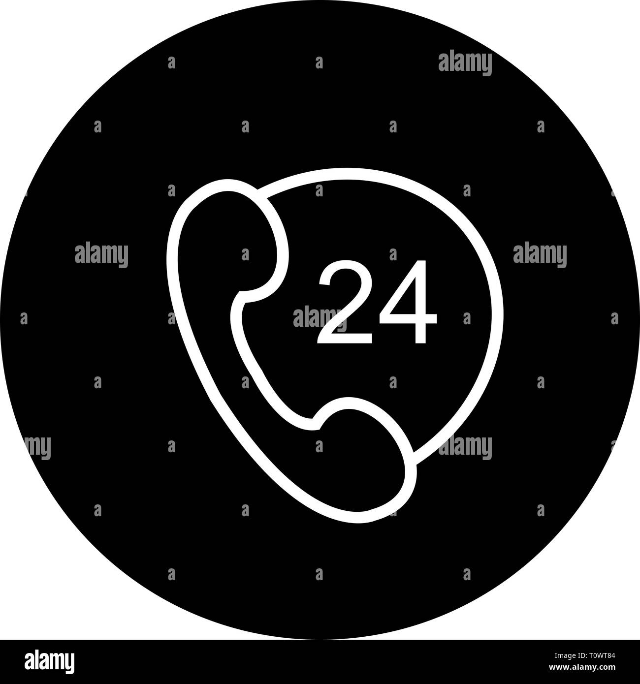 Illustration Phone Services Icon Stock Photo - Alamy