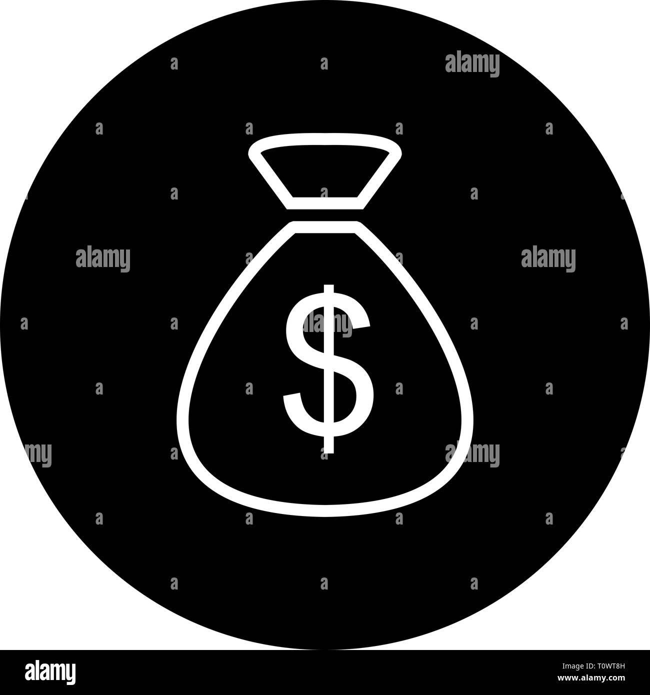 Illustration Sack Icon Stock Photo - Alamy