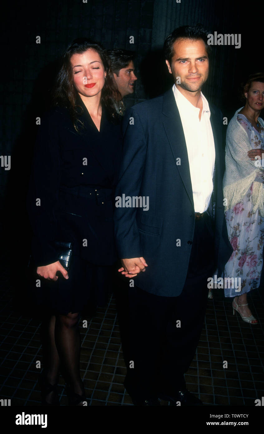WESTWOOD, CA - FEBRUARY 28: Actress Mia Sara and actor Clayton Rohner ...