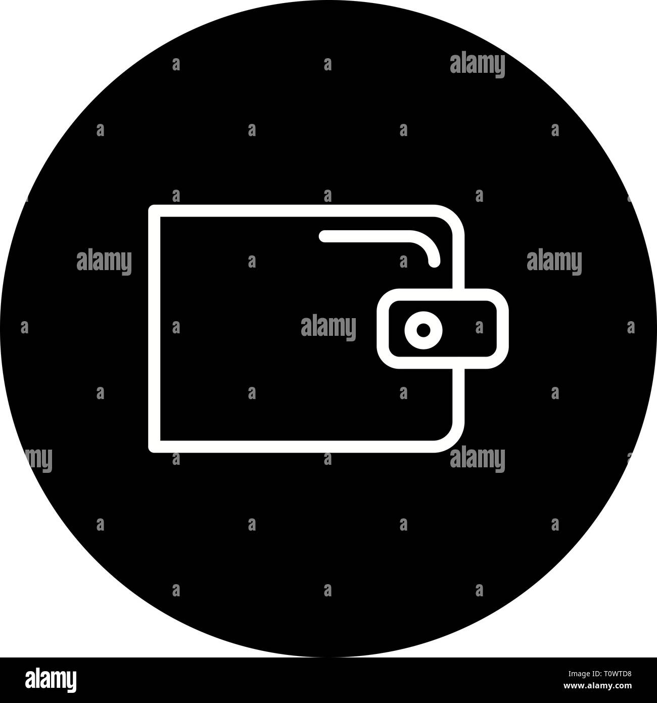 Illustration Wallet Icon Stock Photo - Alamy