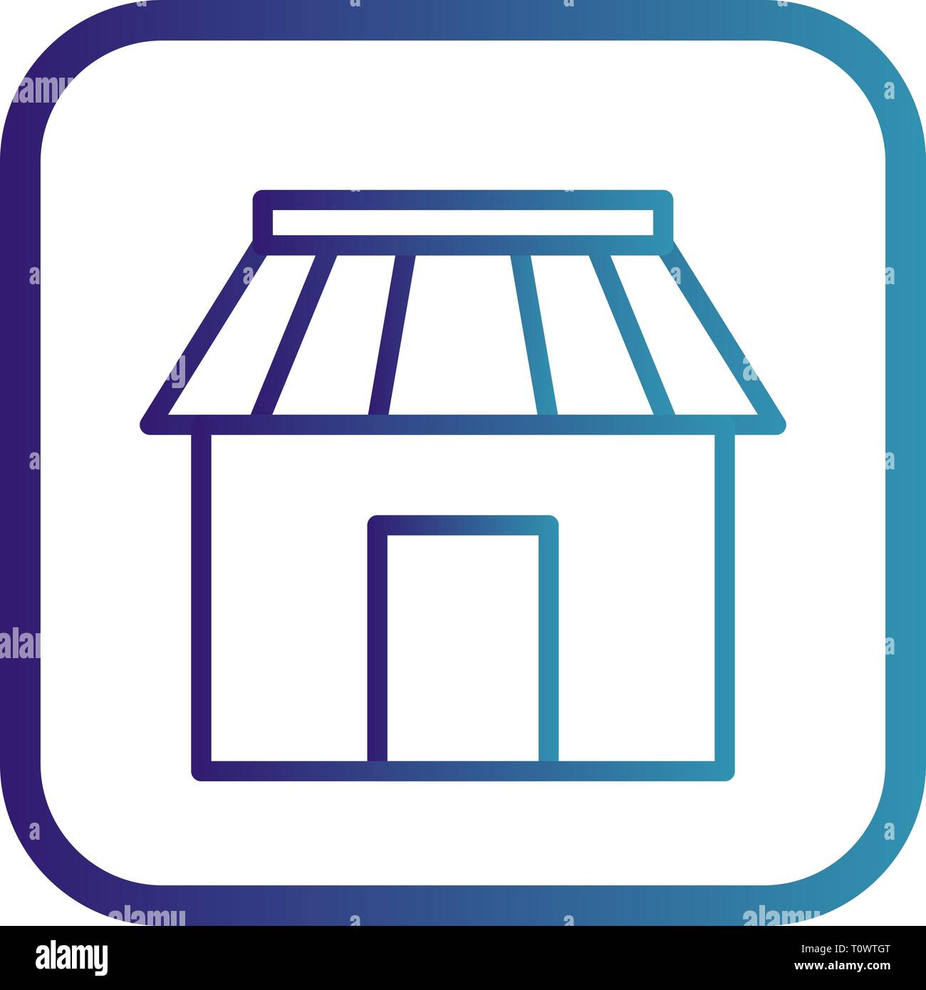 Illustration Shop Icon Stock Photo - Alamy