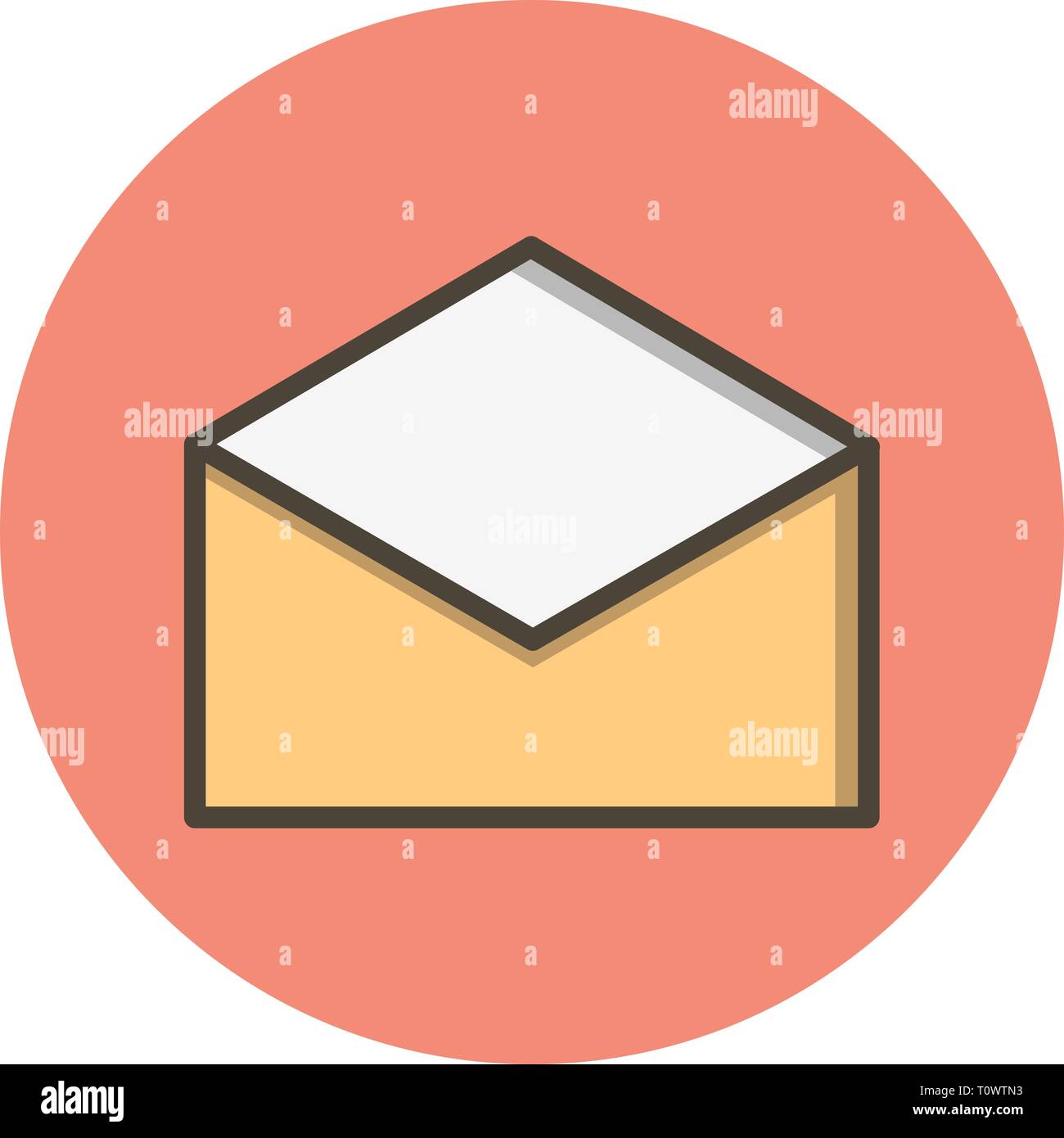 Illustration Envelope Icon Stock Photo - Alamy