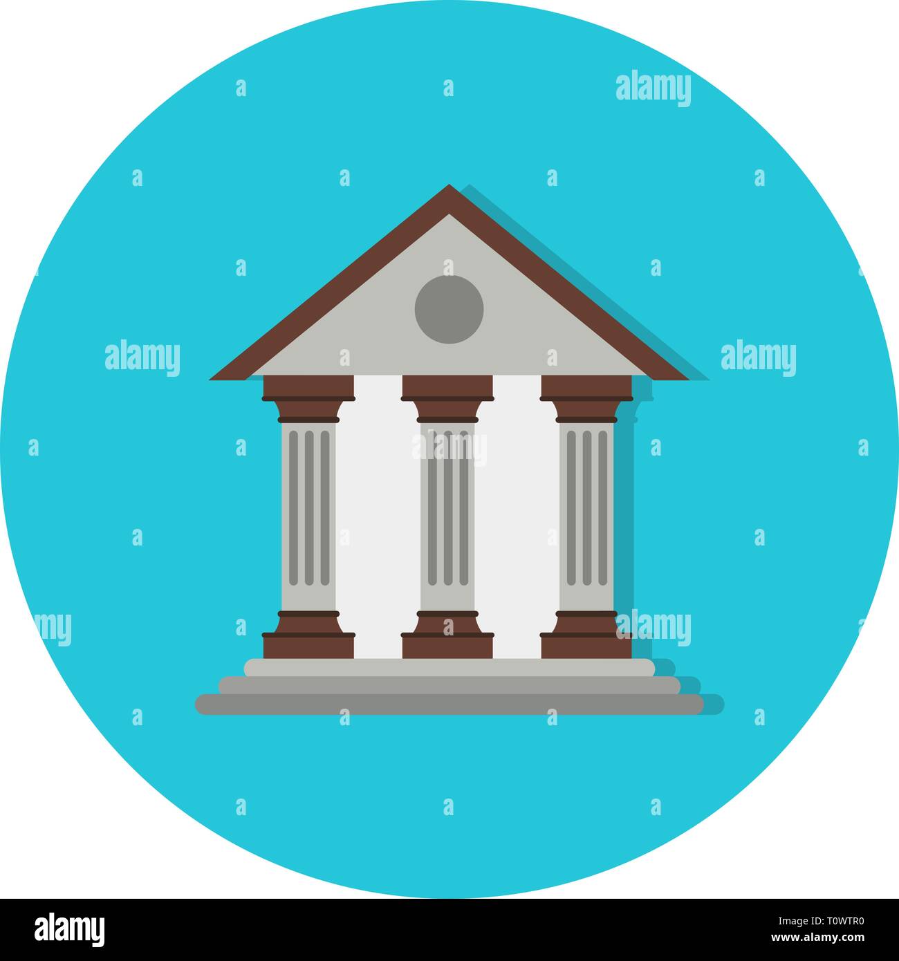 Illustration Bank Icon Stock Photo - Alamy