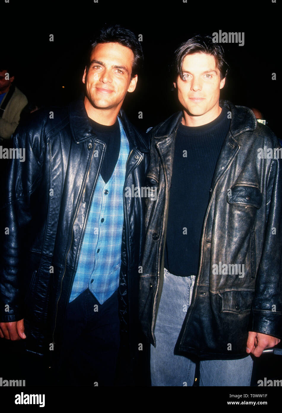 LOS ANGELES, CA - FEBRUARY 23: (L-R) Actor Robert Rusler and actor Paul ...