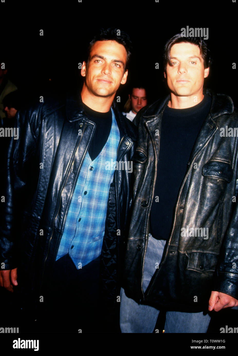 LOS ANGELES, CA - FEBRUARY 23: (L-R) Actor Robert Rusler and actor Paul ...