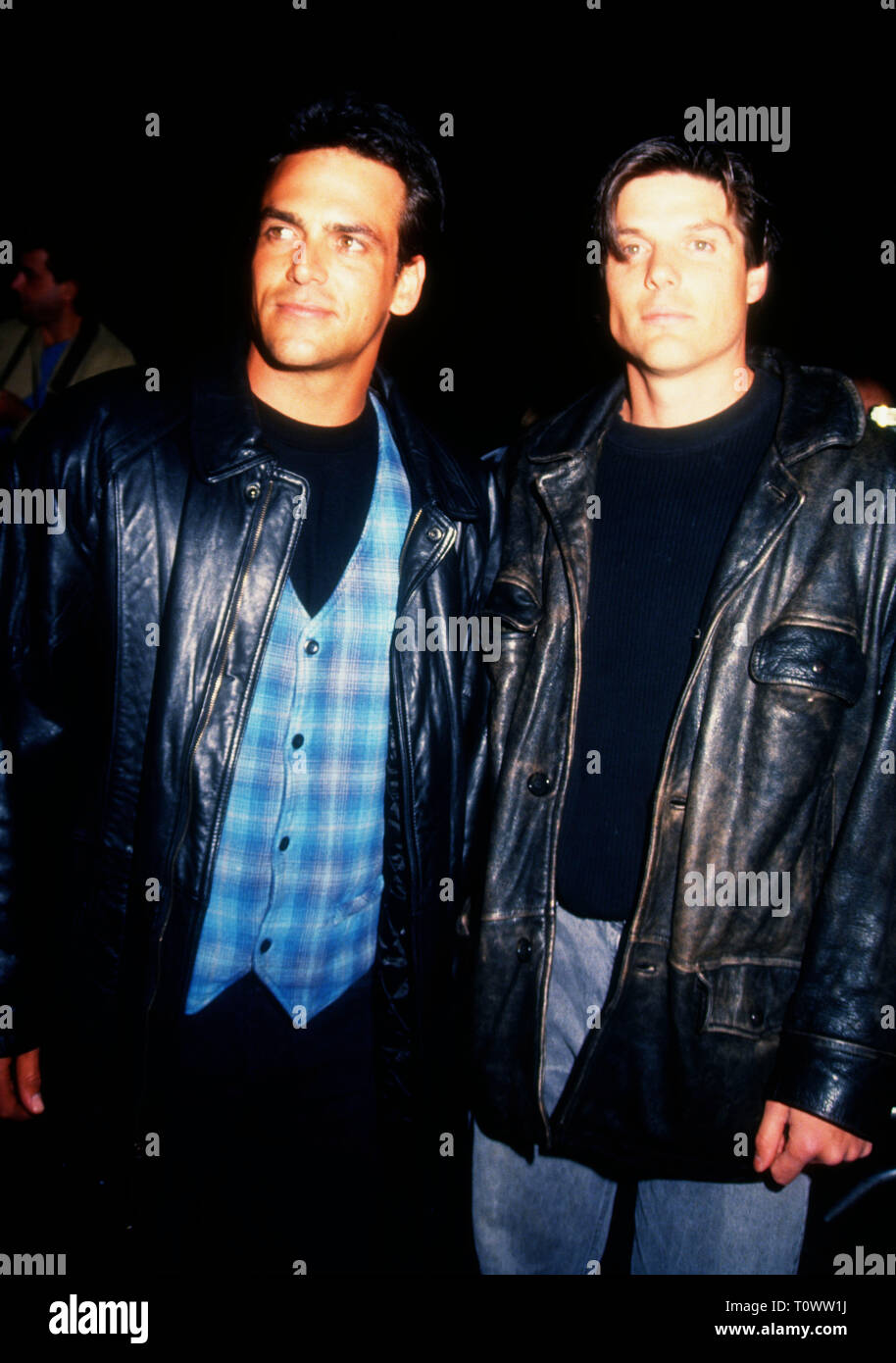 LOS ANGELES, CA - FEBRUARY 23: (L-R) Actor Robert Rusler and actor Paul ...