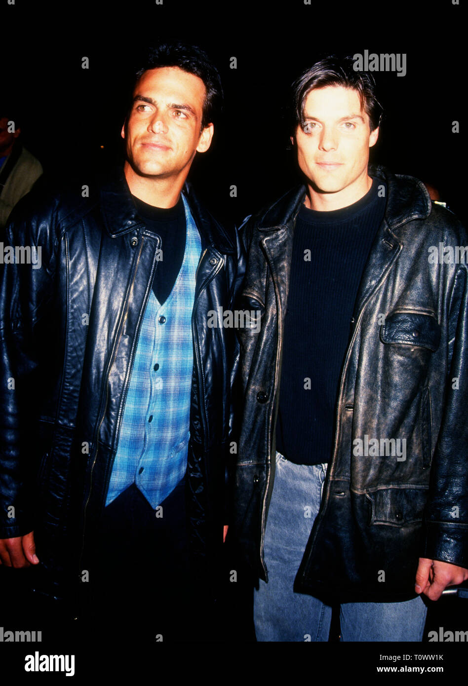 LOS ANGELES, CA - FEBRUARY 23: (L-R) Actor Robert Rusler and actor Paul ...