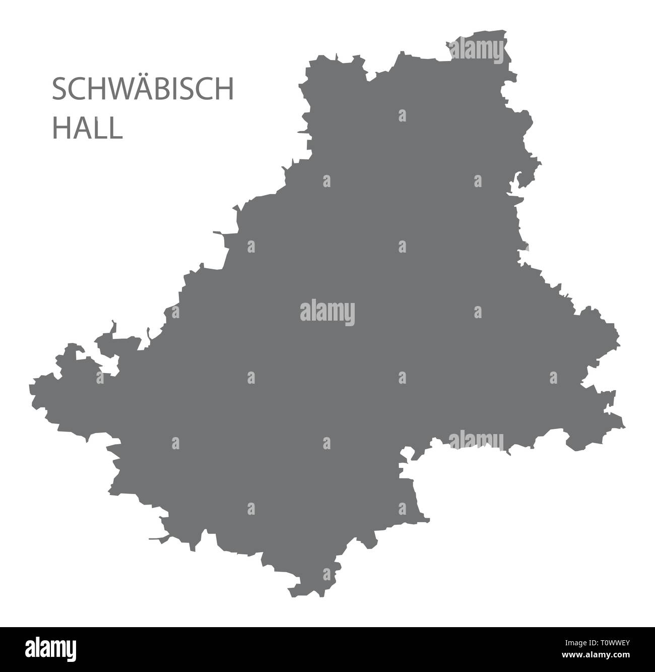 Hall county map hi-res stock photography and images - Alamy