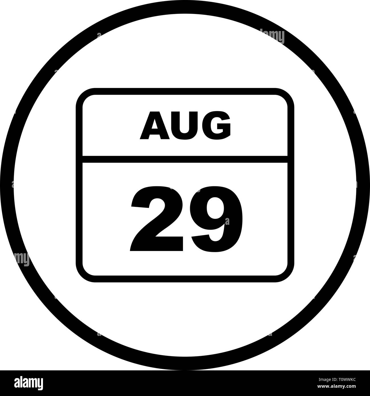 Day 10 august calendar Black and White Stock Photos & Images - Alamy