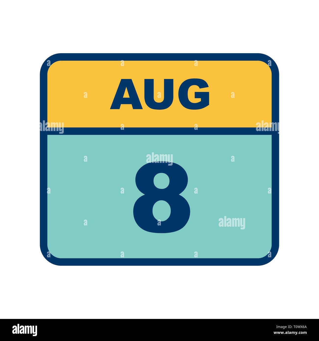 August 8th Cut Out Stock Images & Pictures - Alamy