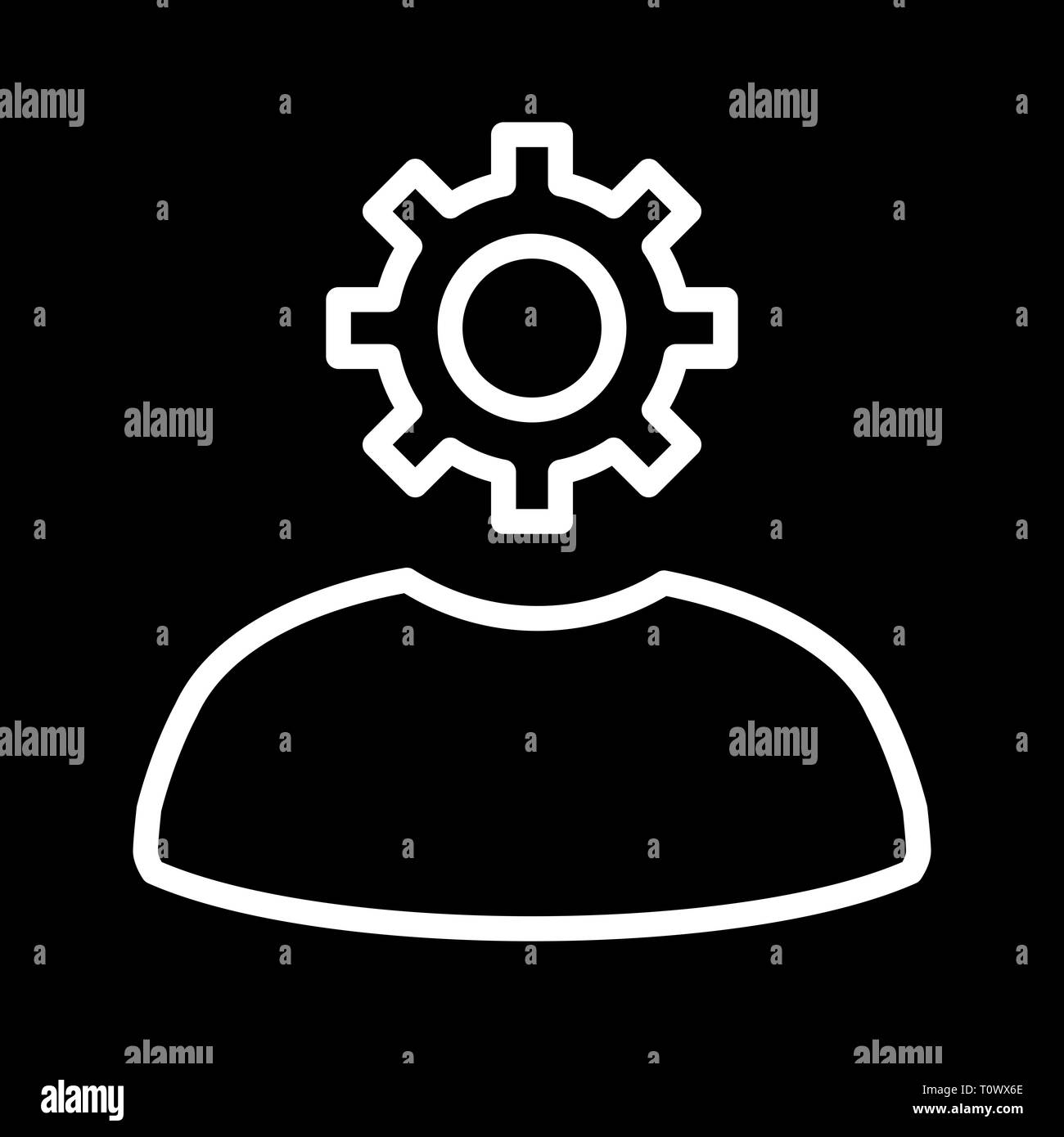 Illustration Administration Icon Stock Photo - Alamy