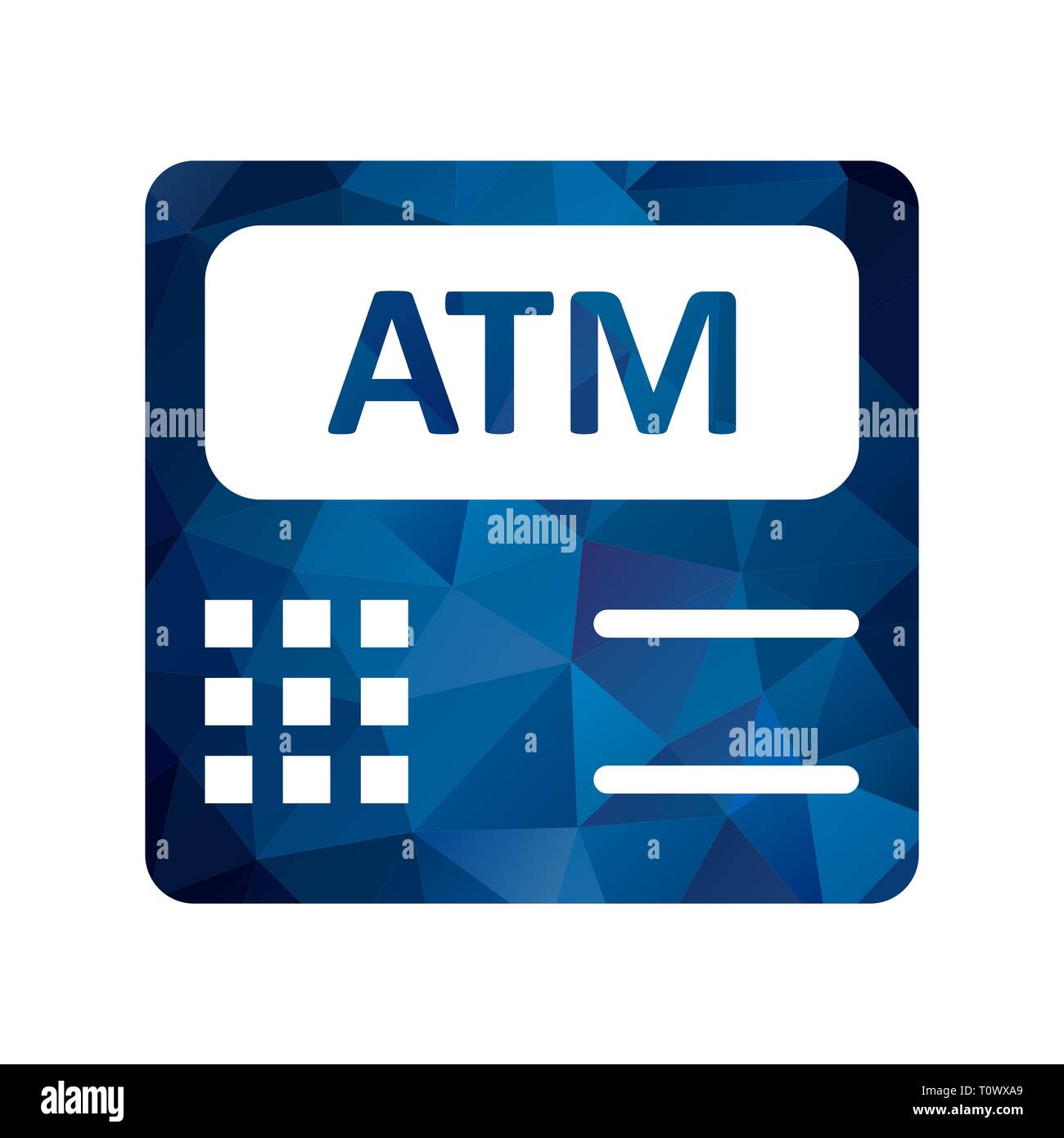 Illustration Atm Machine Icon Stock Photo - Alamy