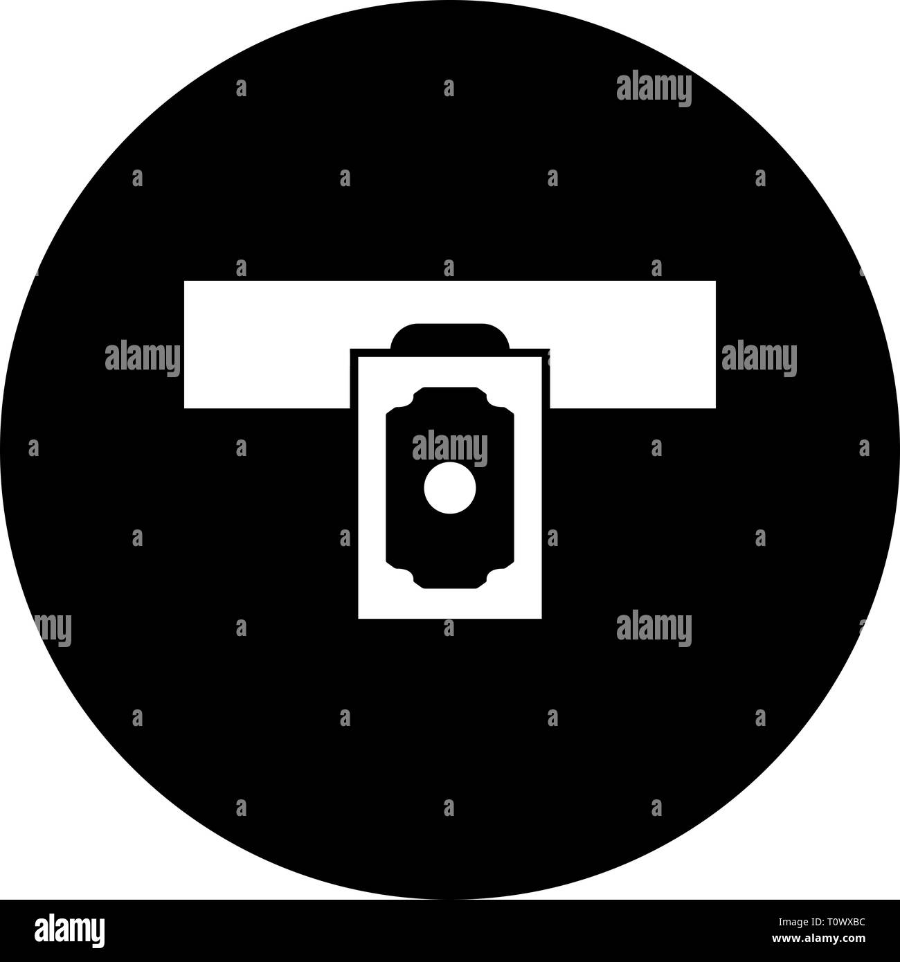 Illustration Cash withdrawal Icon Stock Photo - Alamy