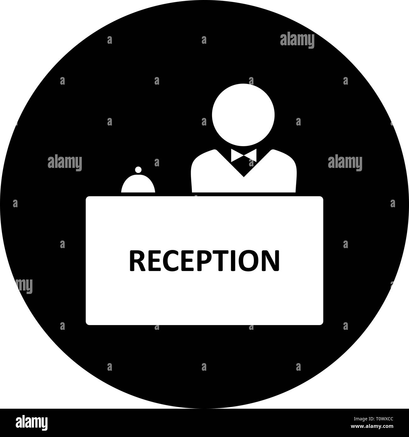 Illustration Reception Icon Stock Photo - Alamy