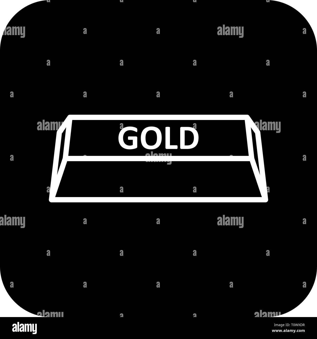 Illustration Gold Icon Stock Photo - Alamy