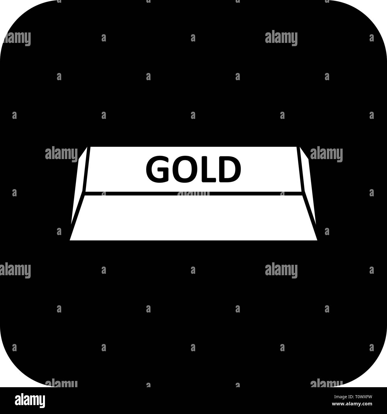 Illustration Gold Icon Stock Photo - Alamy