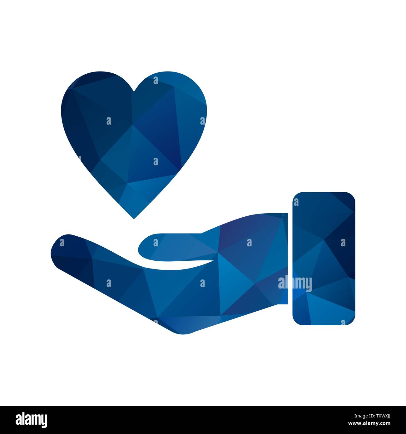 Illustration Charity Icon Stock Photo - Alamy