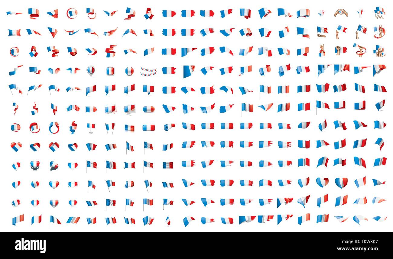 very big collection of vector flags of the France Stock Vector Image ...