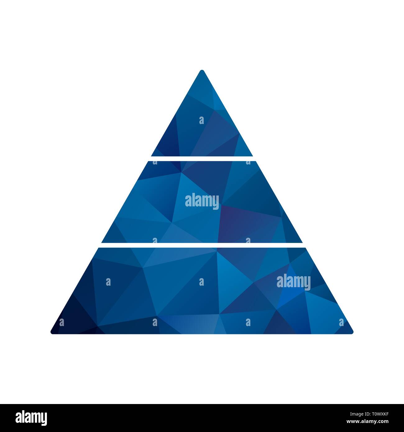 Illustration Pyramid Icon Stock Photo - Alamy