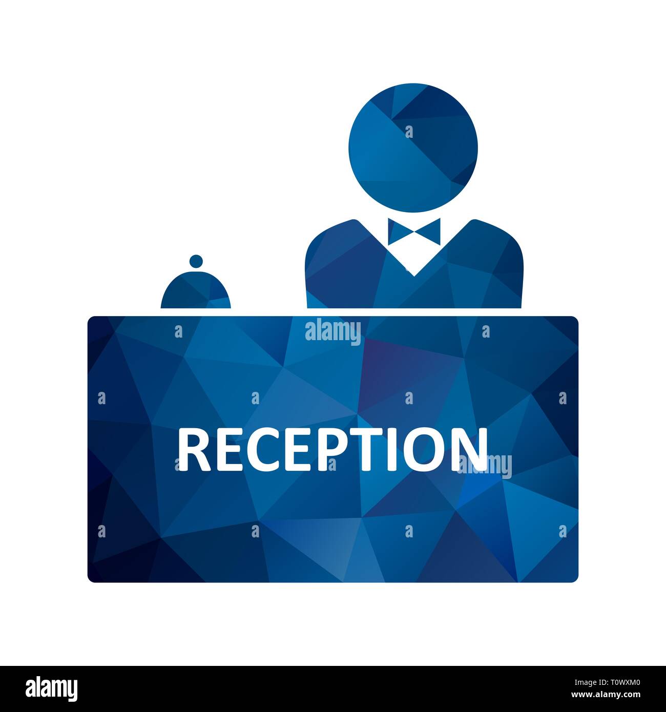Illustration Reception Icon Stock Photo - Alamy