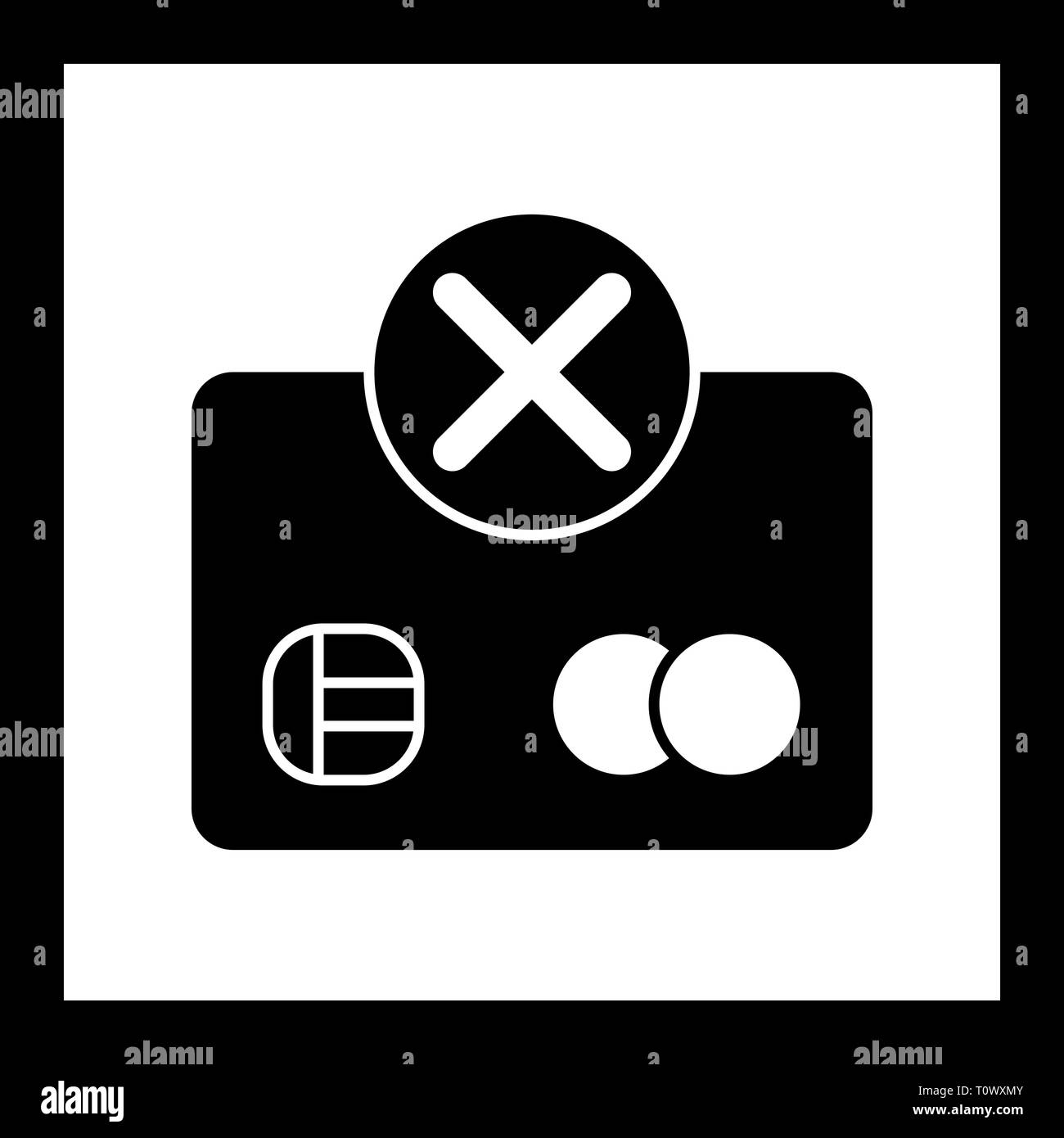 Illustration Payment Failure Icon Stock Photo - Alamy