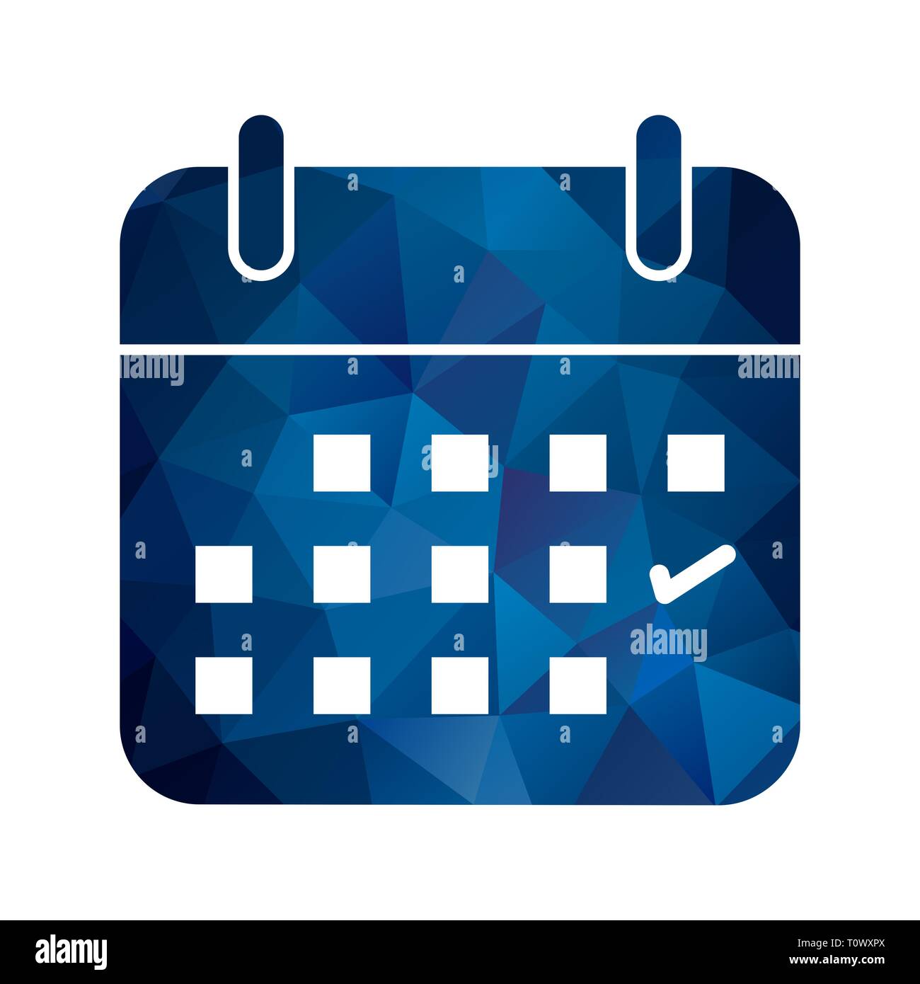 Illustration Business Calendar Icon Stock Photo - Alamy