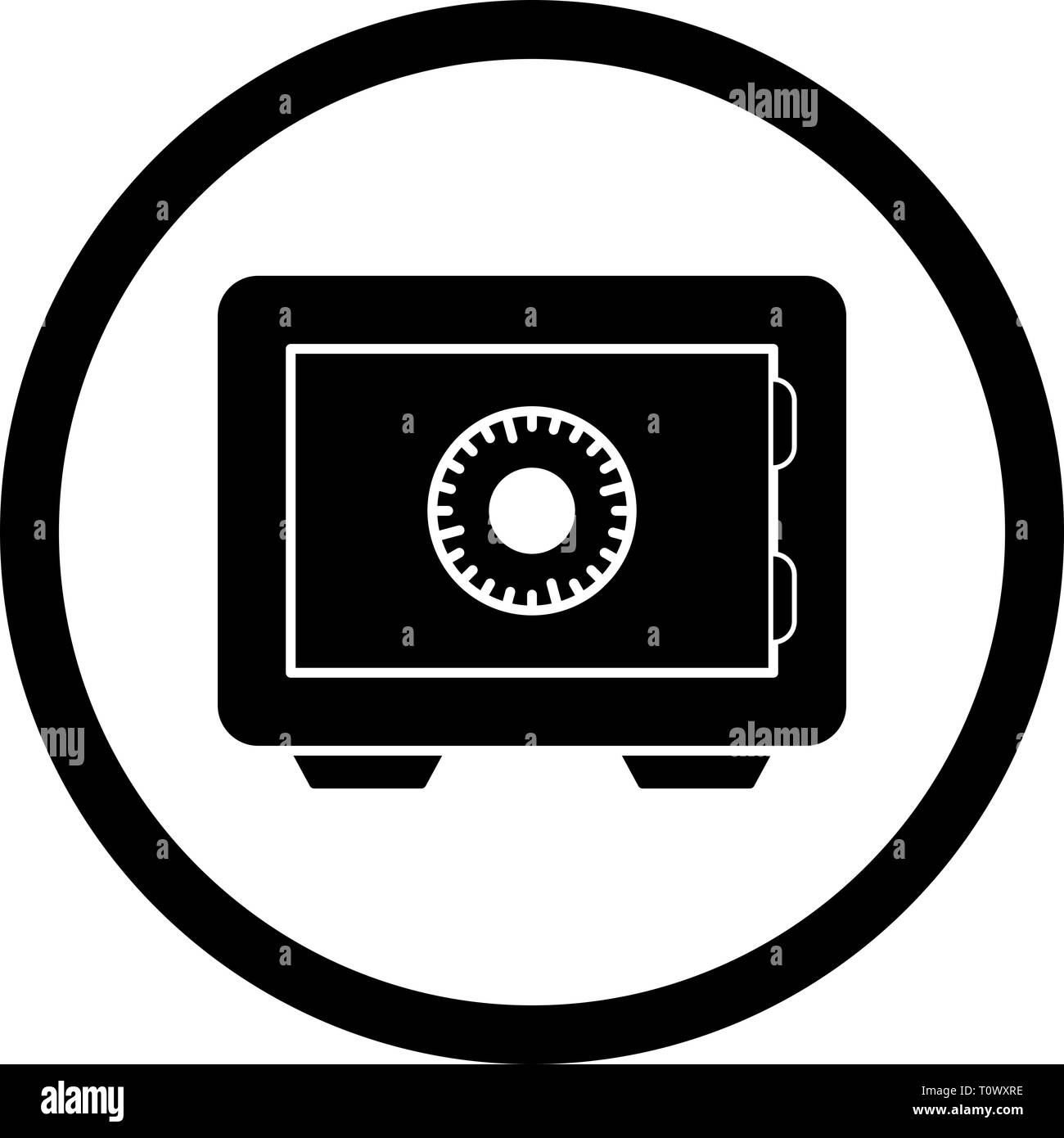 Illustration Safe Icon Stock Photo - Alamy