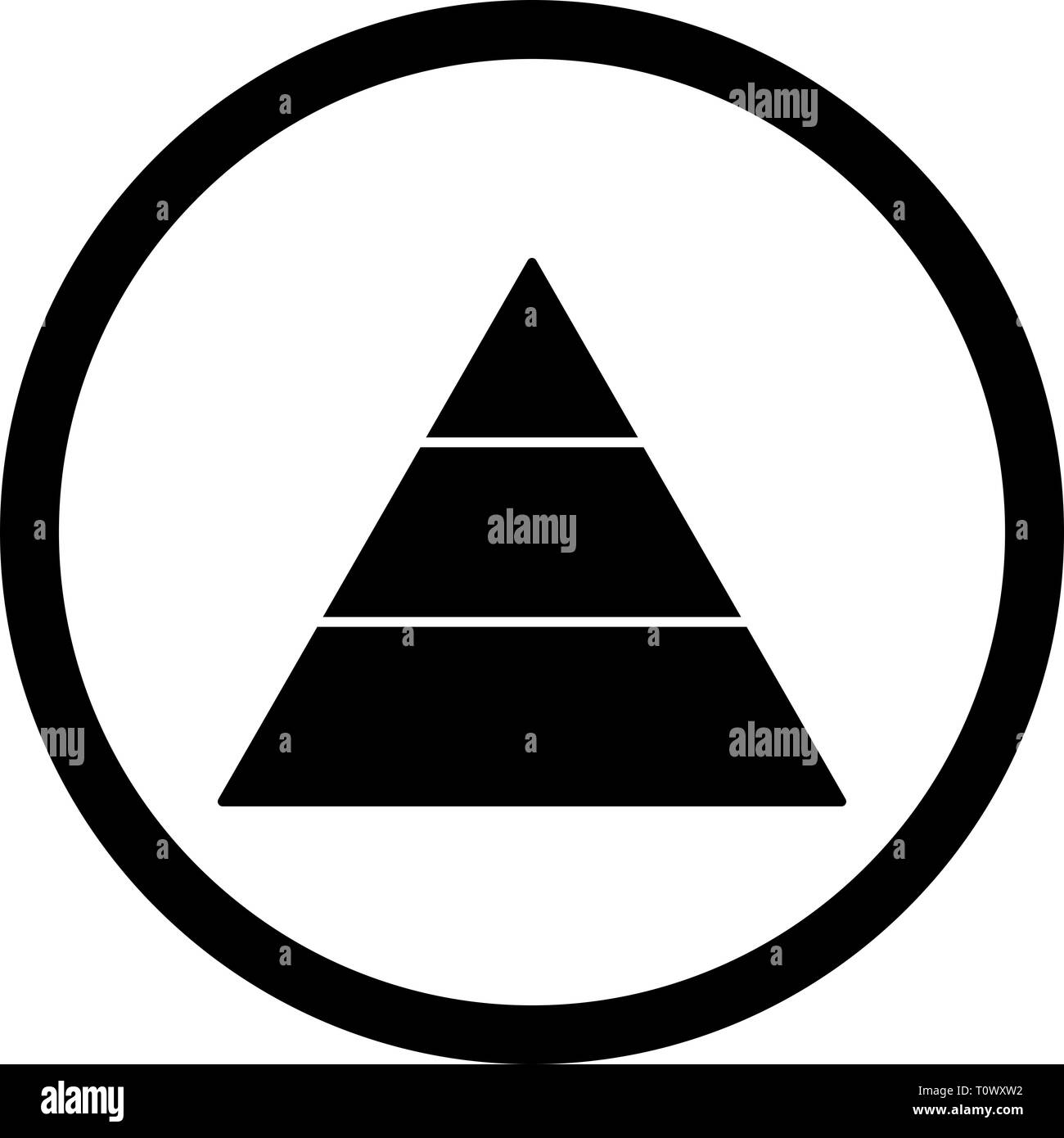 Illustration Pyramid Icon Stock Photo - Alamy