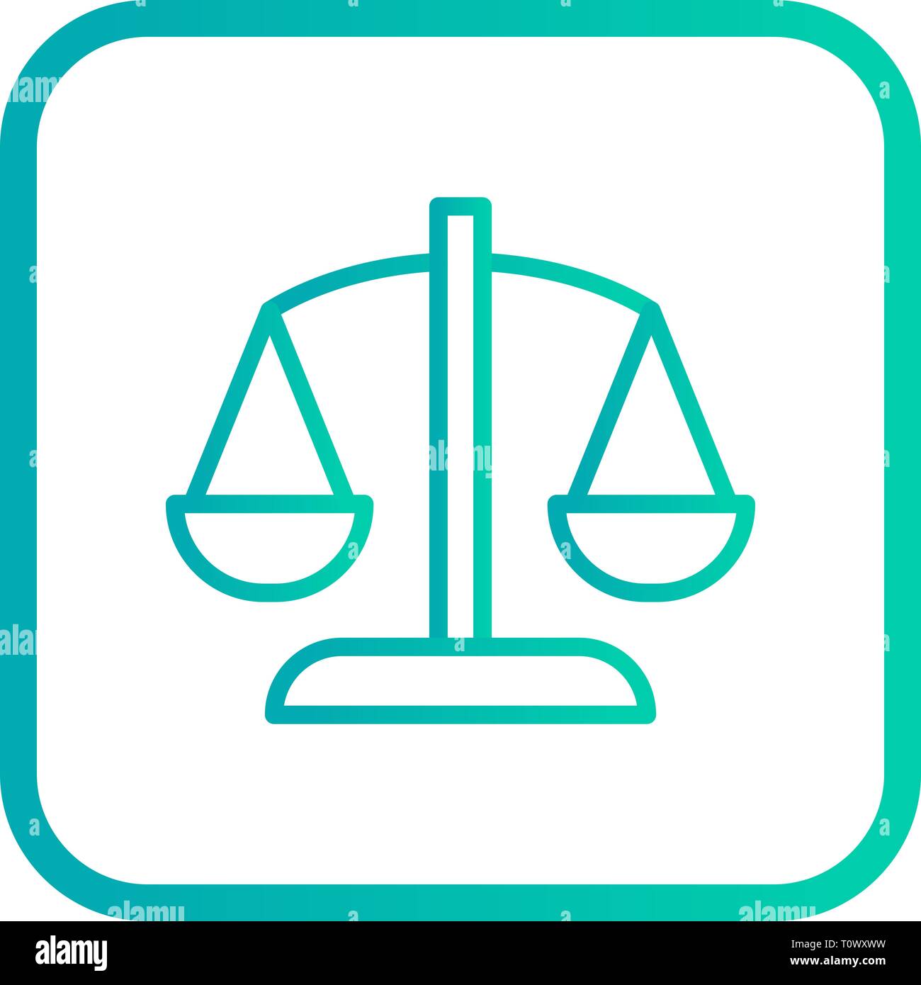 Illustration Balance Icon Stock Photo - Alamy