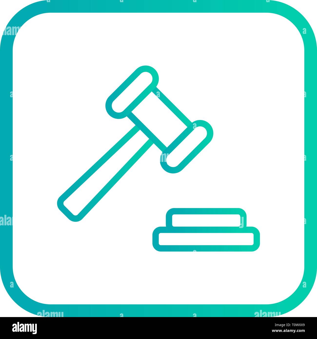 Illustration Auction Icon Stock Photo - Alamy