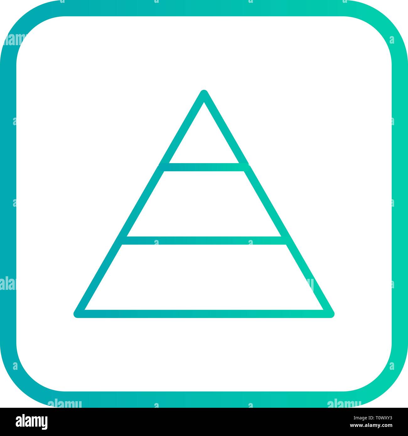 Illustration Pyramid Icon Stock Photo - Alamy